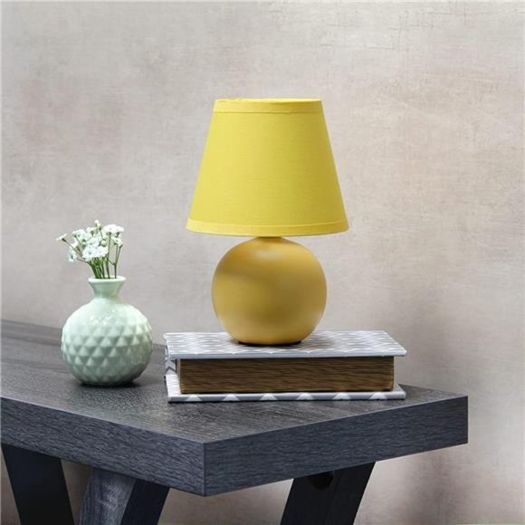 Accents | Mini Ceramic Globe Table Lamp Yellow | Poshmark